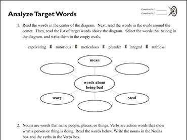 Take Aim! at Vocabulary™ :: Read Naturally, Inc.