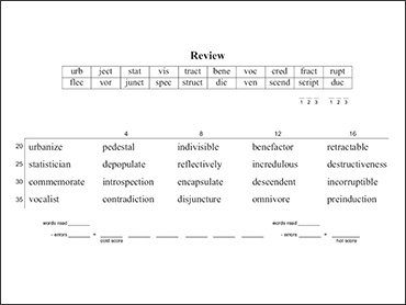 Word Warm-ups® :: Read Naturally, Inc.